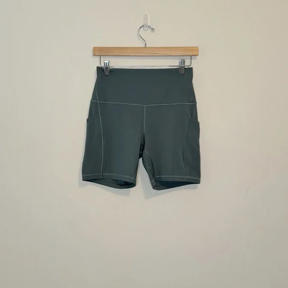 Lululemon Align High-Rise Short with Pockets 6" Dark Forest Biker ...